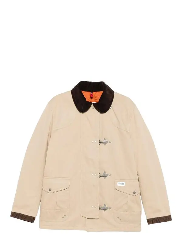 FAY Outerwear With Notched Lapels - Beige