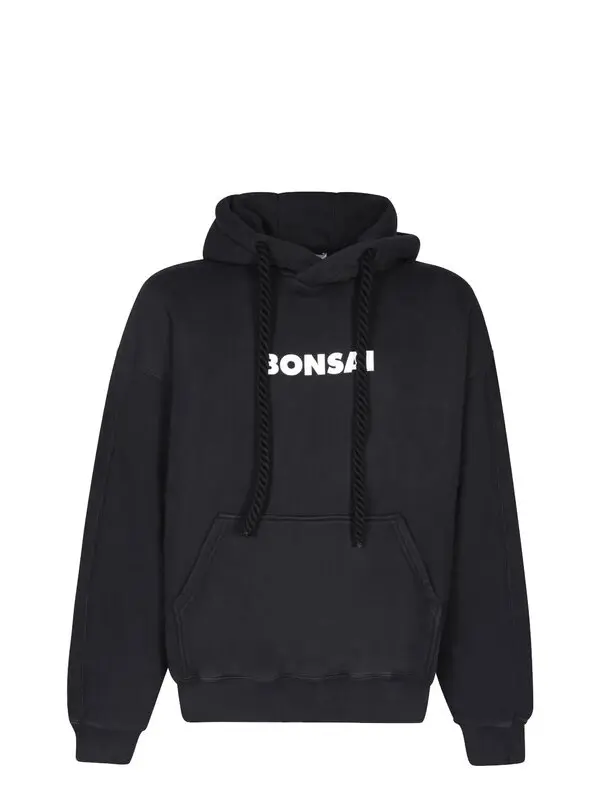 BONSAI Cotton Hoodie - Black