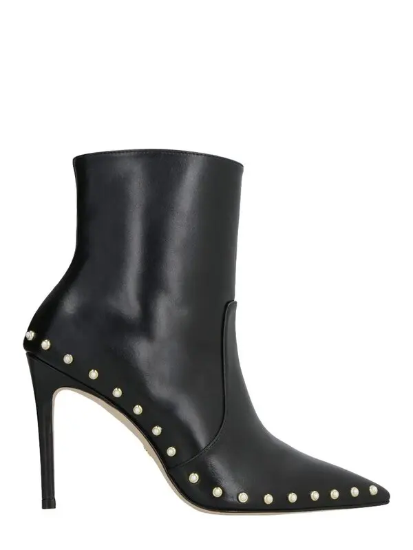 STUART WEITZMAN Leather Pointy-toe Ankle Boots - Black