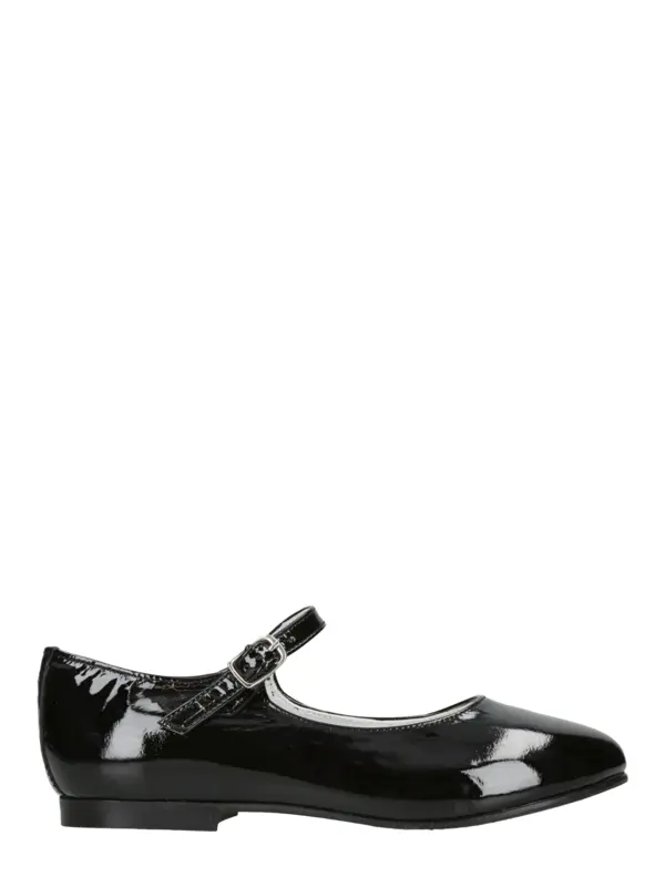 PAPOUELLI Patent Leather Siena Mary Janes - Black