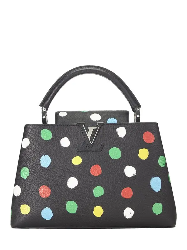 LOUIS VUITTON X Yk Taurillon Capucines Mm - Black
