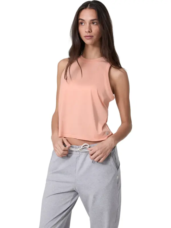 Vuori Energy Top - Bright Peach Heather