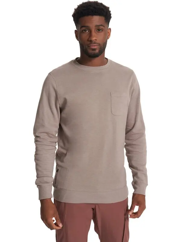 Vuori Jeffrey Pullover - Walnut Heather