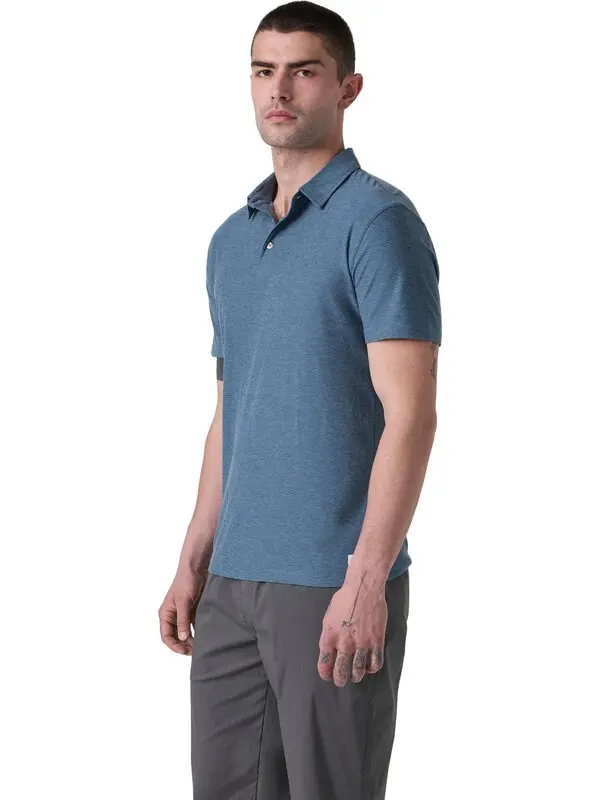 Vuori Strato Tech Polo - Pool Blue Heather