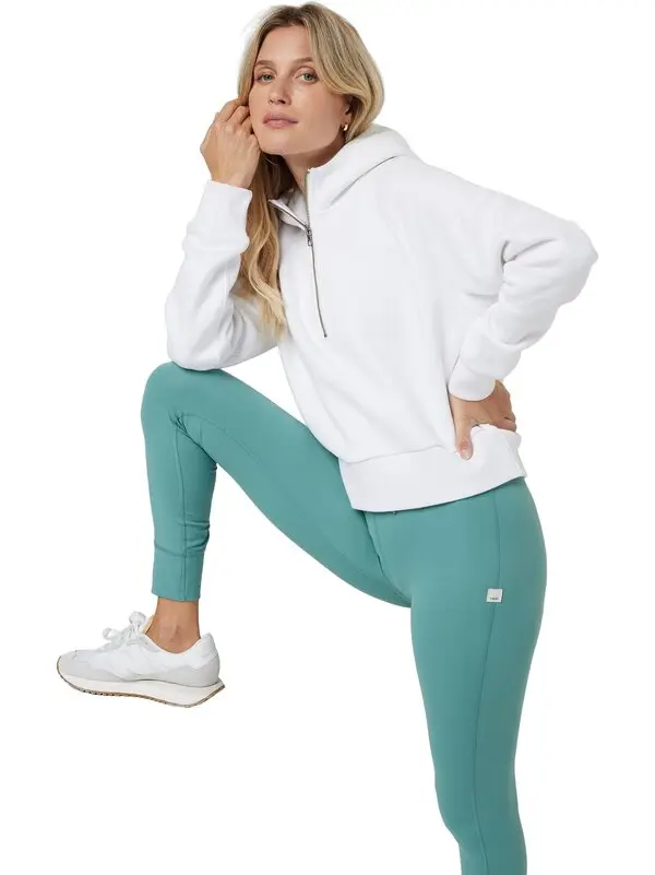 Vuori Restore Half Zip Hoodie - White