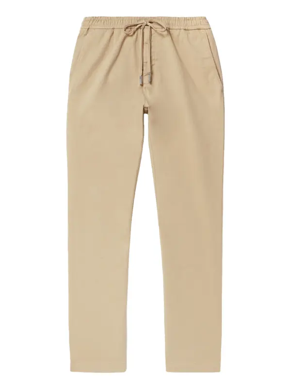 Mr P. Straight-leg Drawstring Trousers - Neutrals