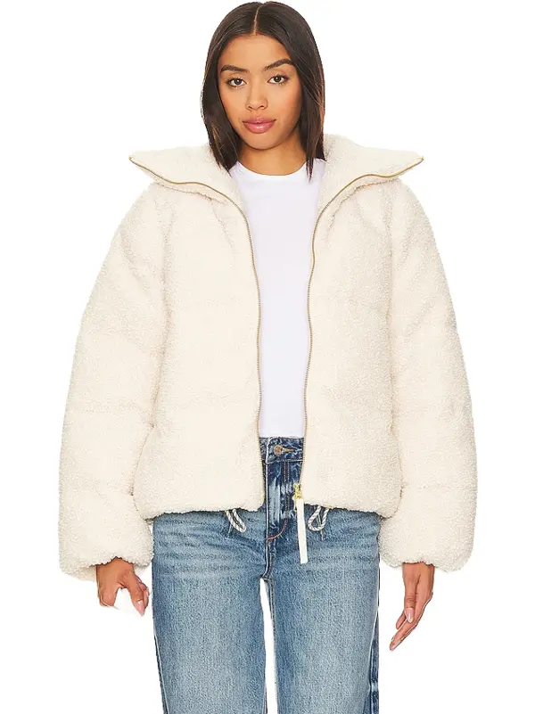 Varley Wilkins Sherpa Puffer Jacket - Sandshell