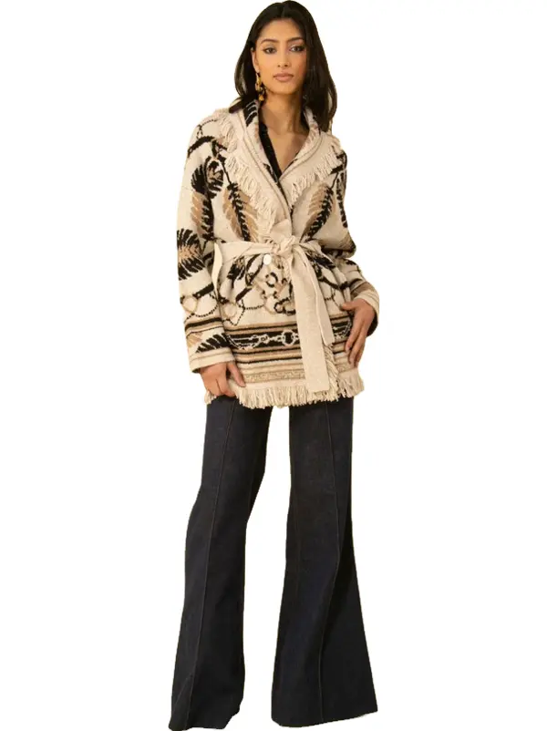 Hale Bob Riley Wrap Sweater - Brown / Neutral