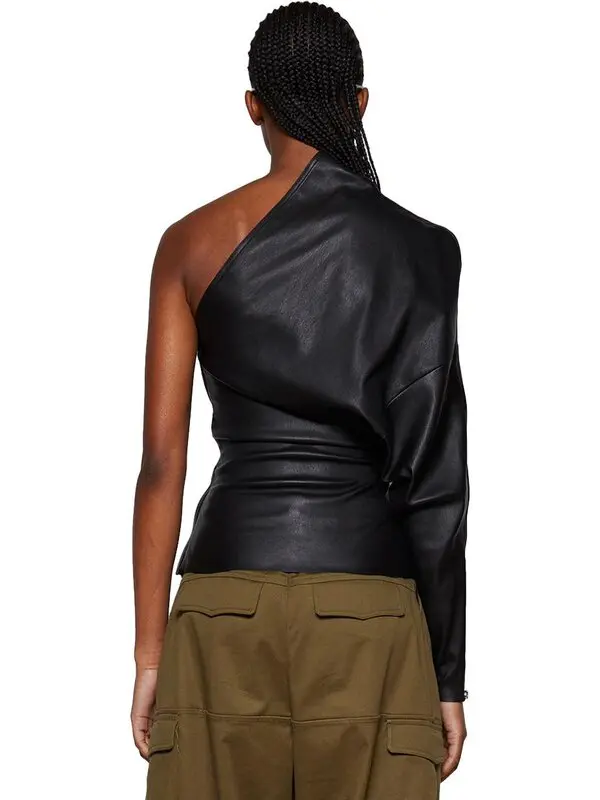 Rick Owens One Sleeve Top - Black