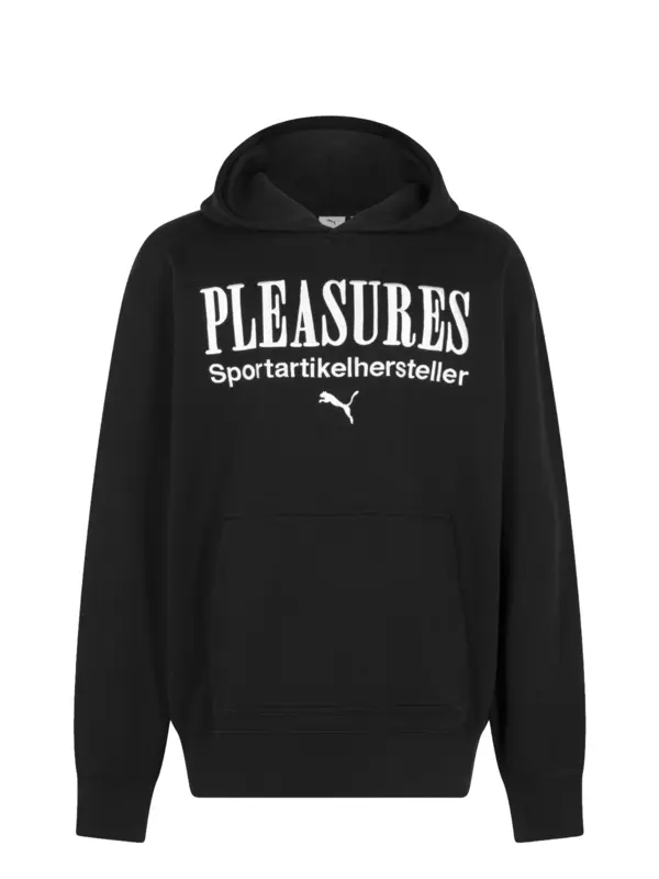 PUMA X Pleasures Cotton Hoodie - Black
