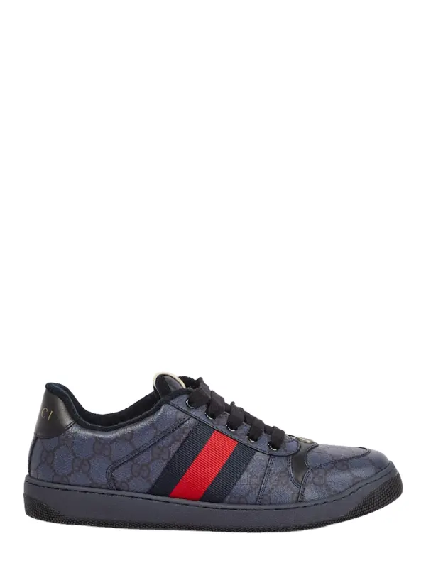 Gucci Screener Gg Low Top Sneakers - Blue