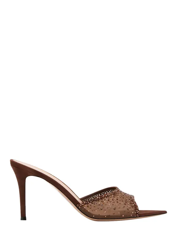 GIANVITO ROSSI Rania Mules 85 - Brown Brown