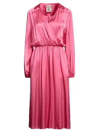 SEMICOUTURE Midi Dress - Magenta