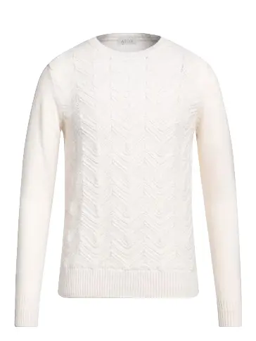 AION Virgin Wool Crewneck Sweater - White