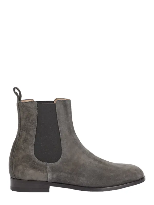 Manolo Blahnik Delsa Suede Chelsea Boots - Grey