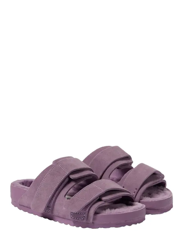 BIRKENSTOCK X Tekla Uji Suede Slides - Purple