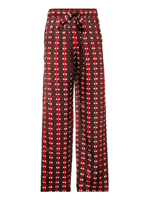 WALES BONNER X Lubaina Himid Checked Pants - Multicoloured