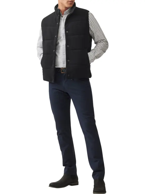 Rodd & Gunn Lake Ferry Cotton Quilted Vest - Onyx