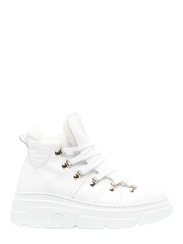 Casadei Galaxy Leather Boots - White