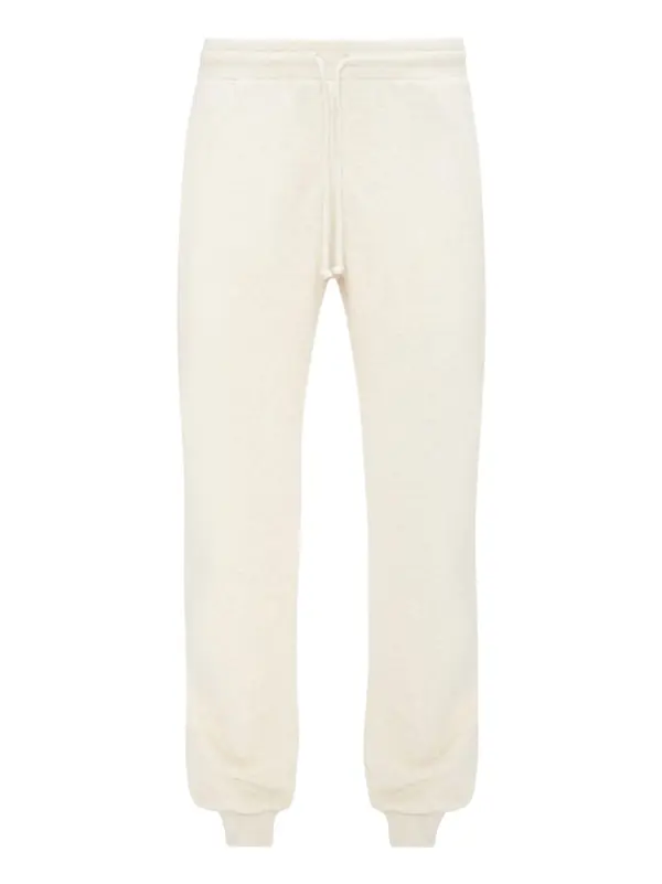 JW Anderson Slogan-embroidered Cotton Track Pants - White