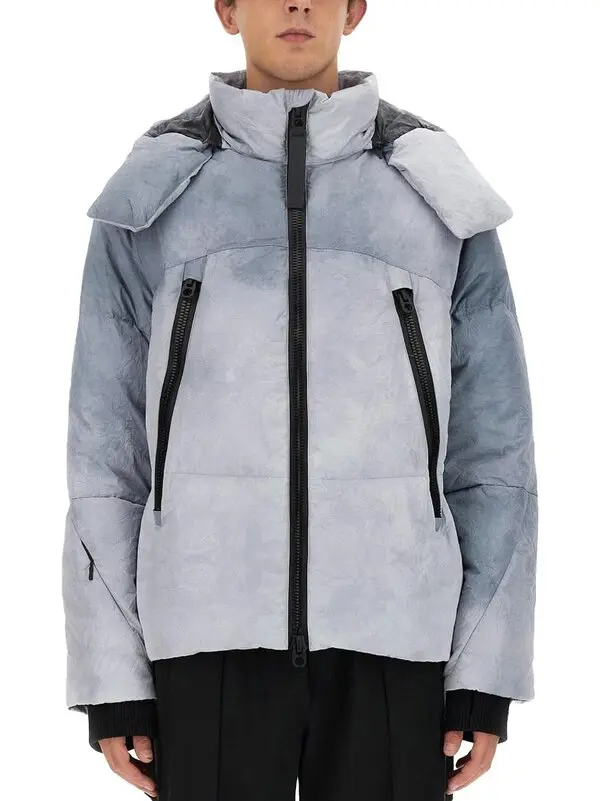 JG1 Oversized Jacket With Zip - White