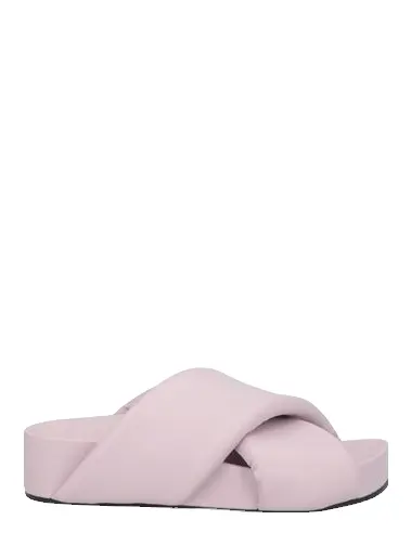 JIL SANDER Lilac Leather Sandals - Purple