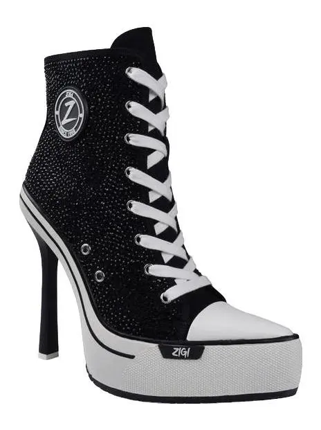 ZIGI Adiel Platform Bootie - Black Canvas