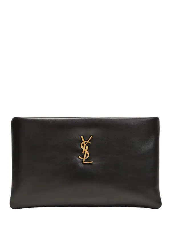 Saint Laurent Calypso Small Clutch Bag - Noir
