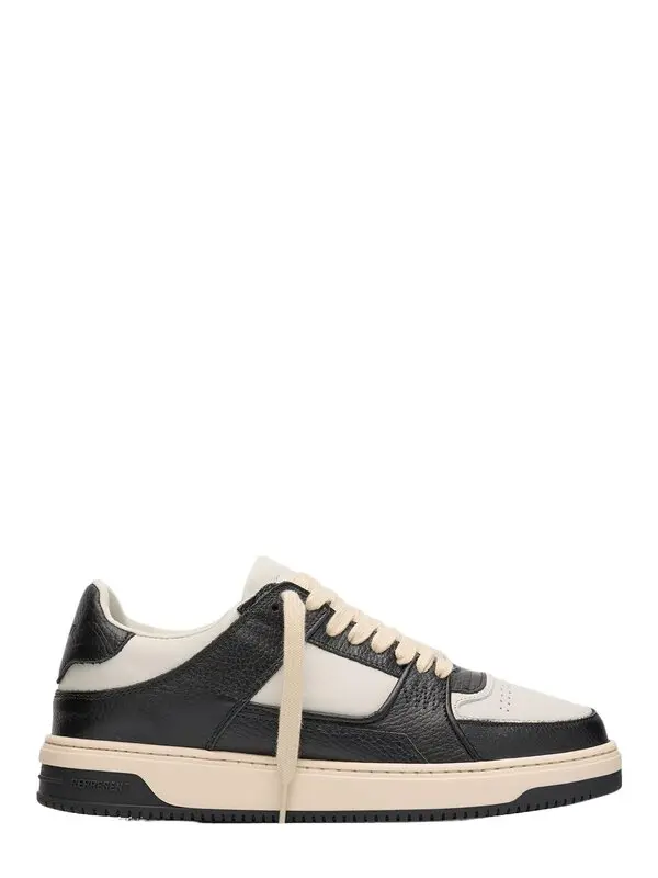 REPRESENT Apex Bicolor Leather Low-top Sneakers - Black/white