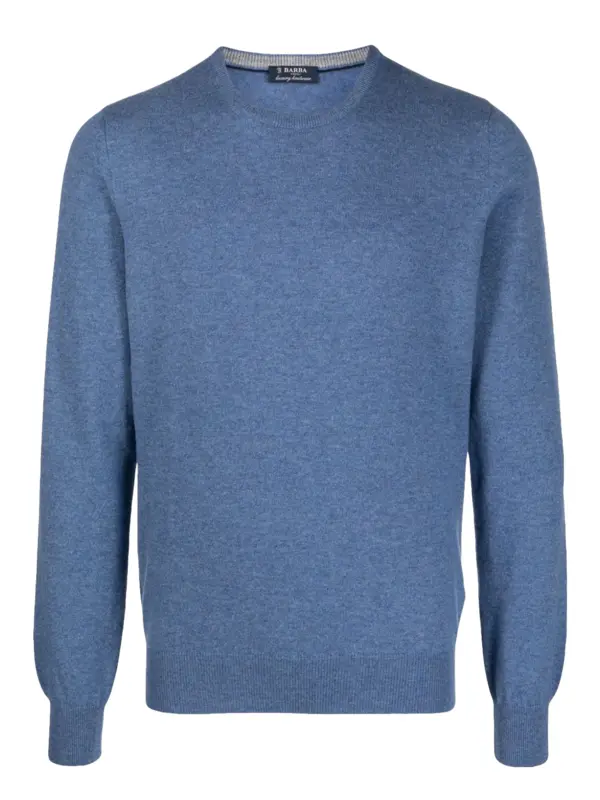 BARBA NAPOLI Fine-knit Cashmere Jumper - Blue