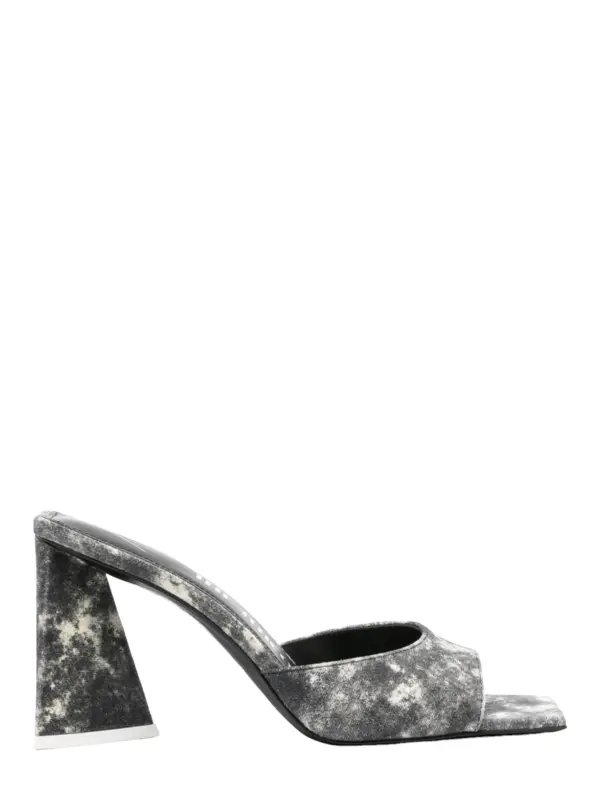 Attico Mini Devon 85mm Sandals - Grey