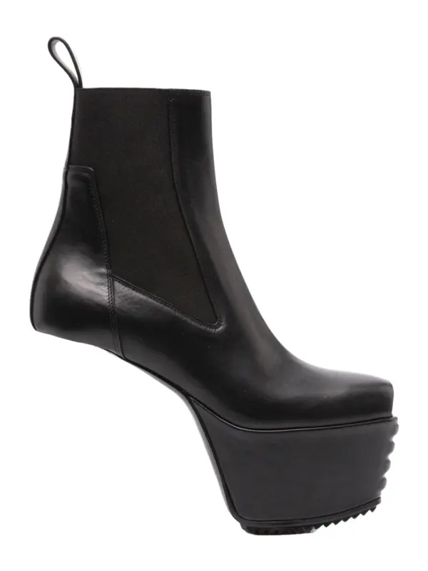 Rick Owens 160mm Open-toe Leather Heeled Boots - Black