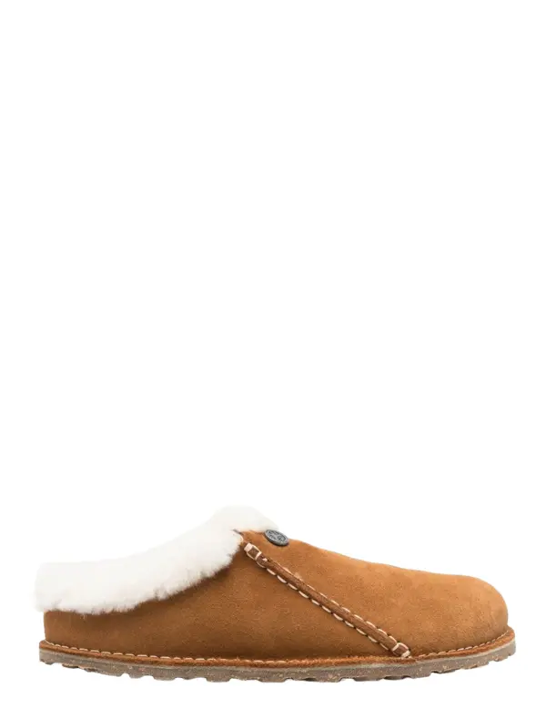 BIRKENSTOCK Zermat Suede Slippers - Brown