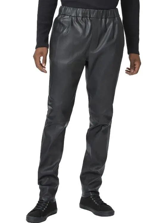 Paige Snider Lambskin Leather Pants - Black