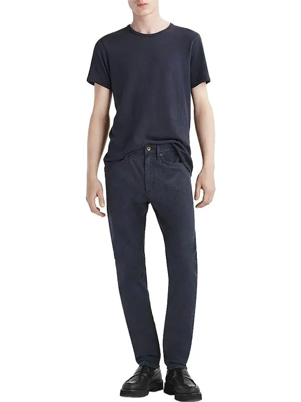 Rag & Bone Fit 2 Brushed Twill Skinny Jeans - Navy