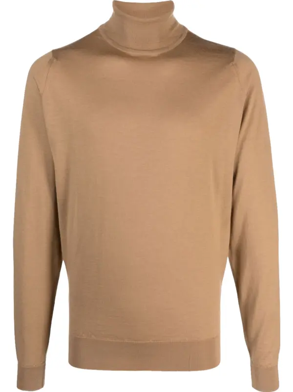 John Smedley Fine-knit Wool Jumper - Brown
