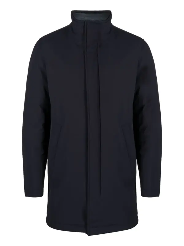 Herno Funnel-neck Padded Coat - Blue