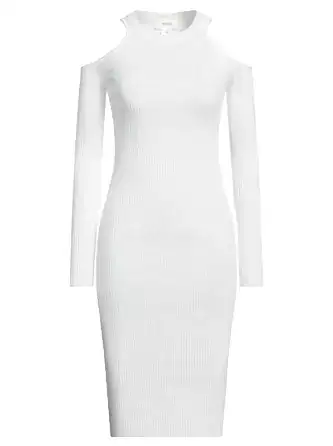 knee length dresses for ladies Camila White Long Sleeve Midi Dress main image 0