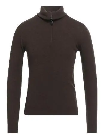 BERNA Turtleneck In Wool And Polyamide - Brown