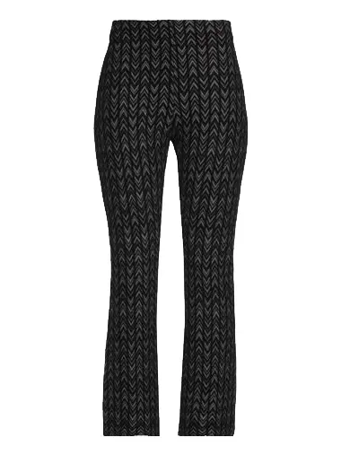 KANGRA Knitted Herringbone Pants - Black
