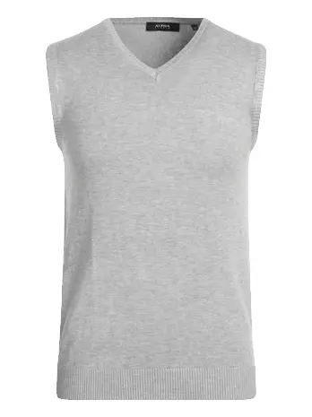 Alpha Studio Knitted Vest - Grey