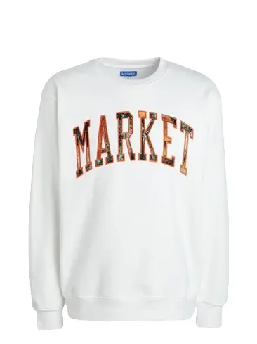 MARKET Fauxtree Arc Crewneck Sweatshirt - White