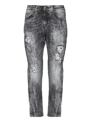 BERNA Slim Fit Cropped Jeans - Black
