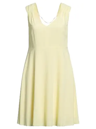 Patrizia Pepe Crepe Mini Dress - Yellow