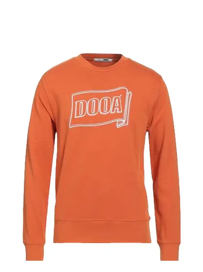 DOOA Cotton Sweatshirt With Logo - Orange