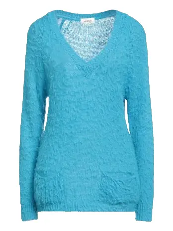 OTTOD'AME Knitted V-neck Sweater - Blue