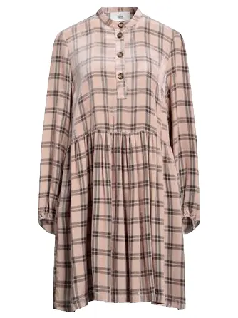 SOLOTRE Mini Flared Dress - Pink