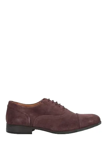 Geox Lace-up Shoes In Leather - Brown