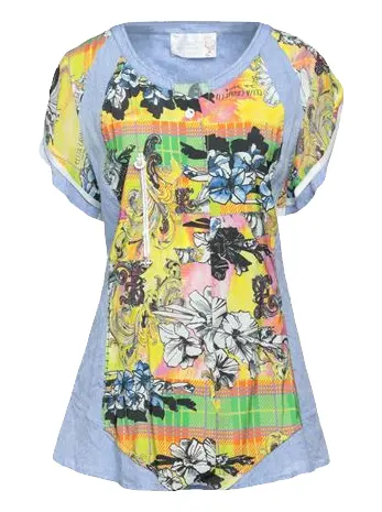ELISA CAVALETTI BY DANIELA DALLAVALLE Elisa Cavaletti Floral Print Gauze Shirt - Blue