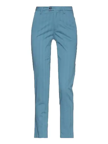 MICHAEL COAL Slim Fit Cropped Pants - Blue